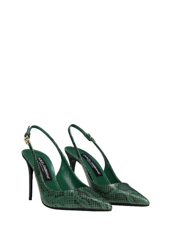 Dolce & Gabbana Python Slingback Pump - Joseph